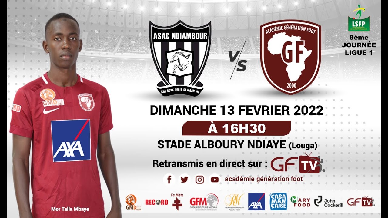 Site officiel – Académie Génération Foot