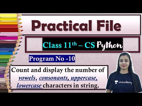 Python Program to count and display the number of vowels, consonants ...
