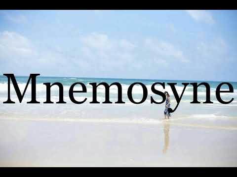How To Pronounce Mnemosyne🌈🌈🌈🌈🌈🌈Pronunciation Of Mnemosyne