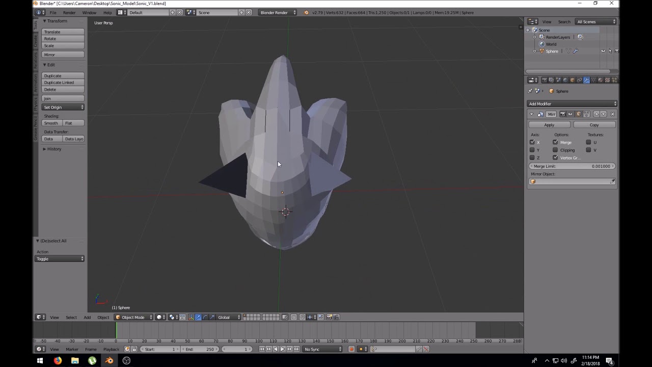 Sonic Speed Modeling - Part One