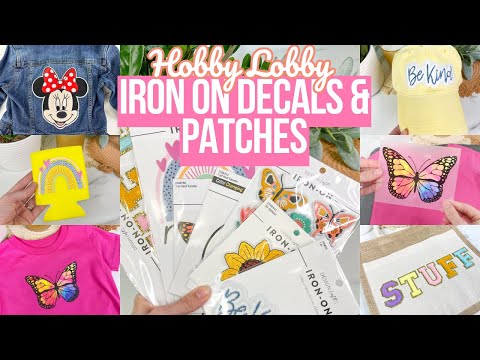 I TESTED HOBBY LOBBY'S IRON ON DECALS & PATCHES | HOBBY LOBBY DTF?