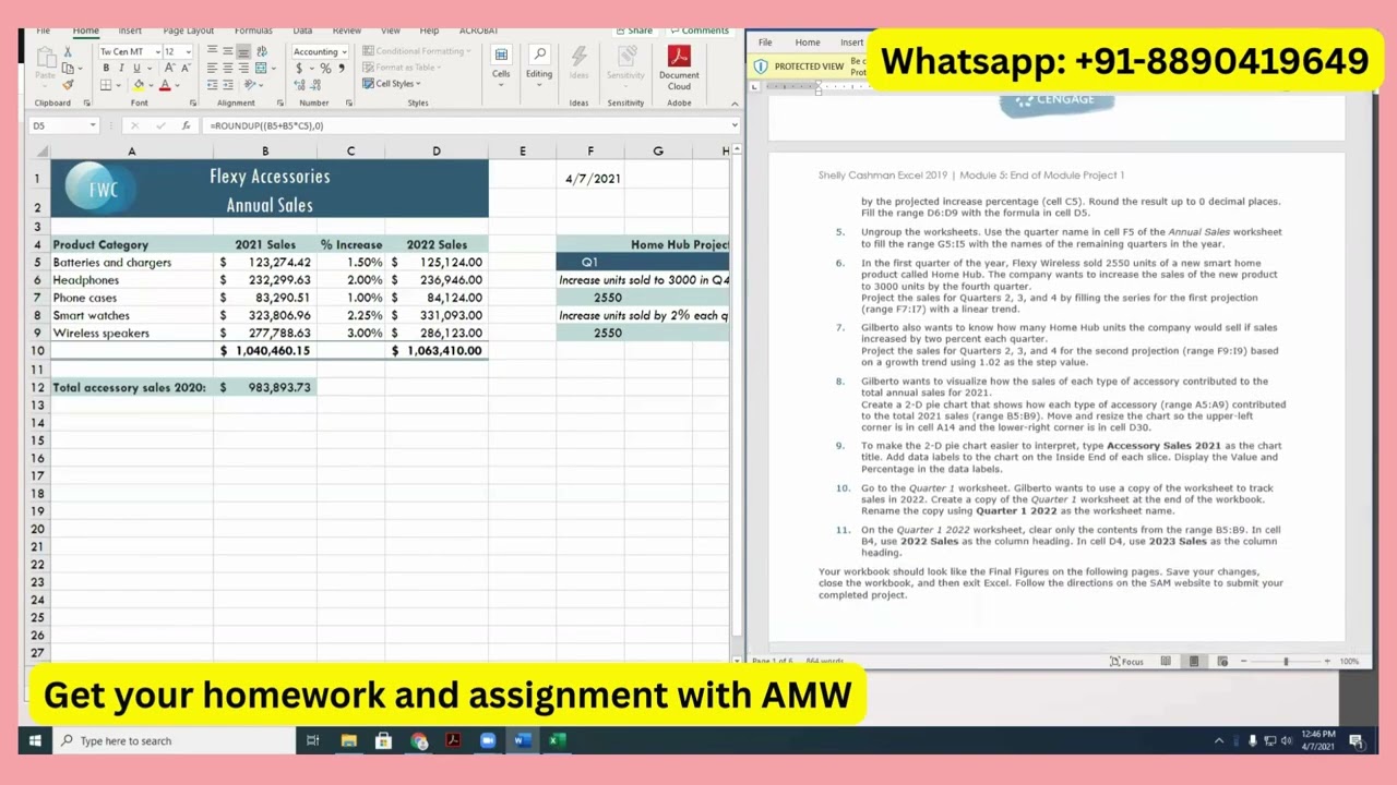 Excel Module 5 Project 1 Complete Guide | Flexy Wireless Communications Tutorial for Students