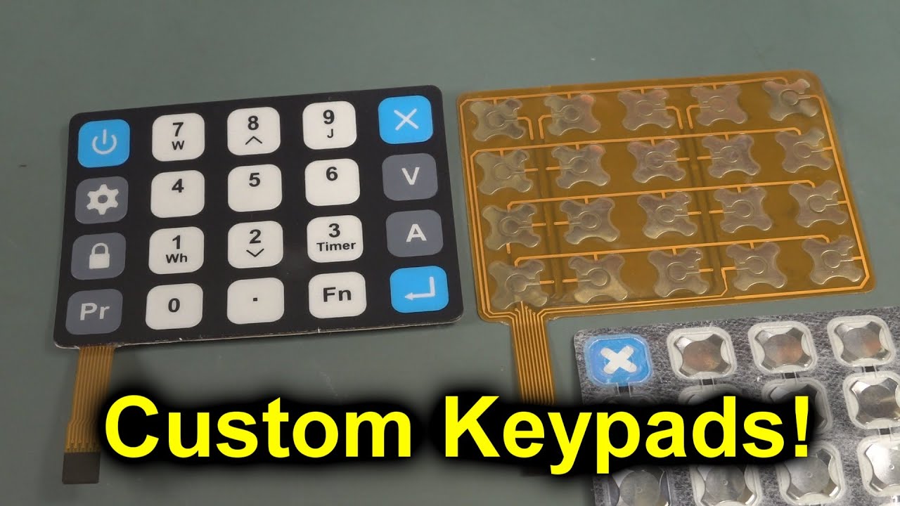 EEVblog #1282 - Design Your Own Membrane Keypad! (µSupply Part 20)