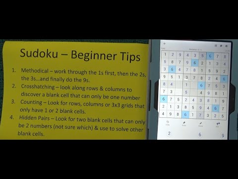 How to Win at Sudoku - Beginner Tips, Tricks & Strategies - Step by Step Instructions - Tutorial