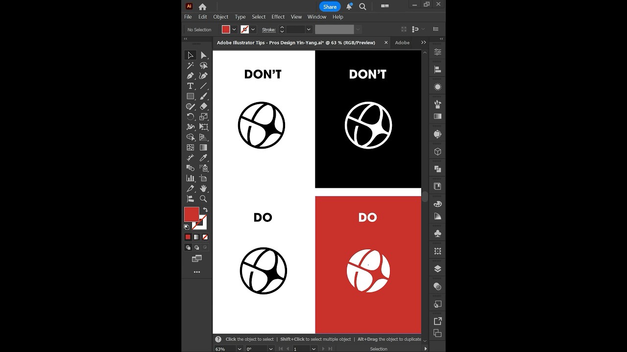 Adobe Illustrator Tips and Tricks - How to Invert a Logo Like a Pro #ducthangds