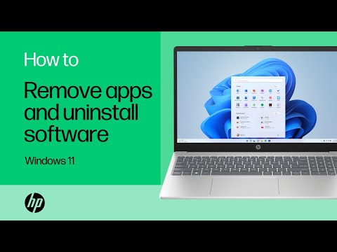 How to remove apps and uninstall software in Windows 11 | HP Notebooks | HP Support