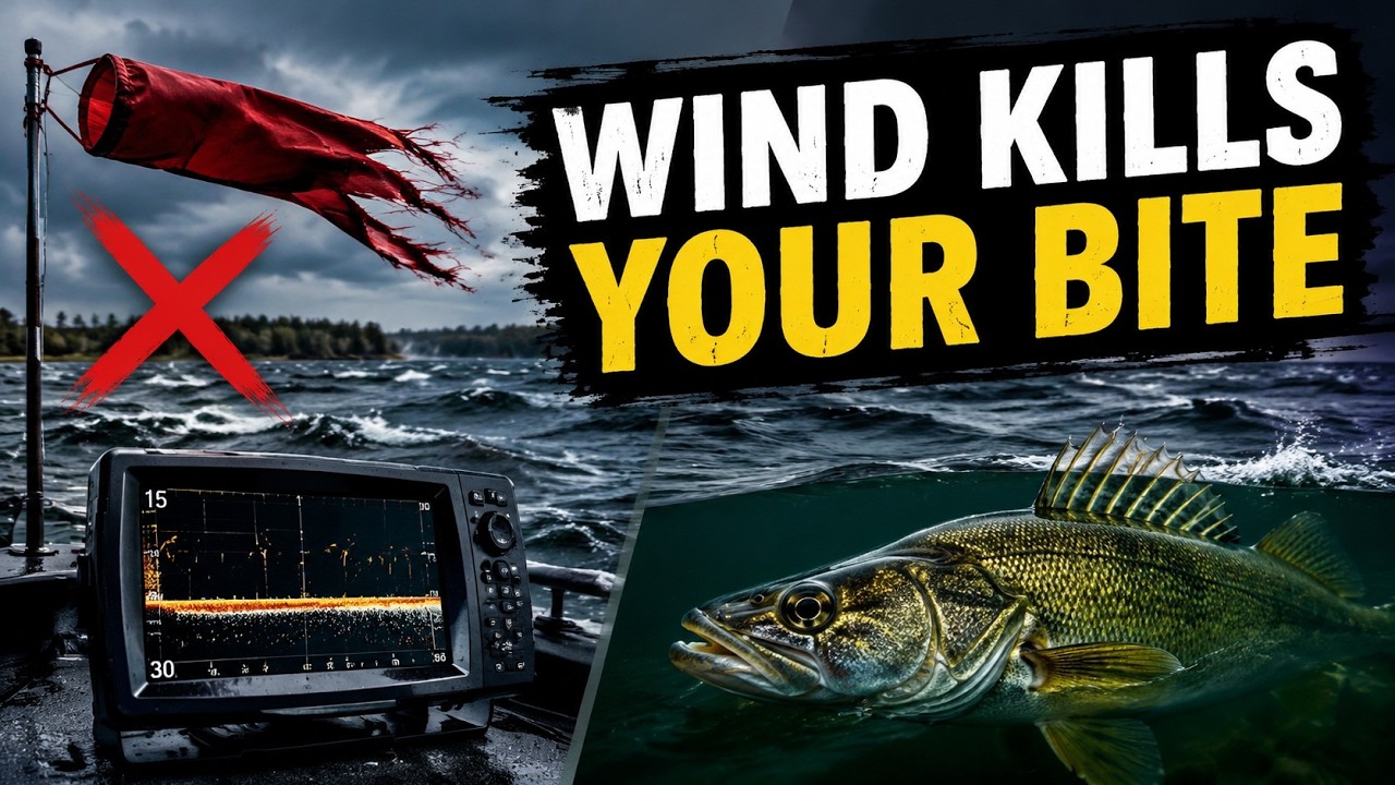 The Lie About the March Walleye Chop: Why Wind Actually KILLS Your Bite