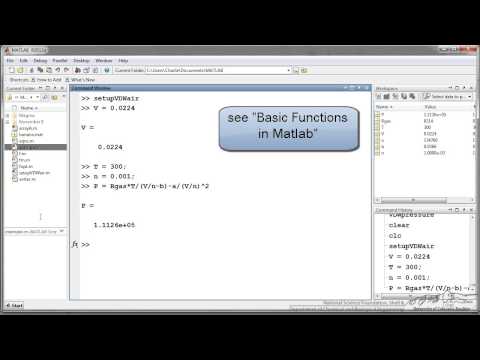 MATLAB Files and Functions