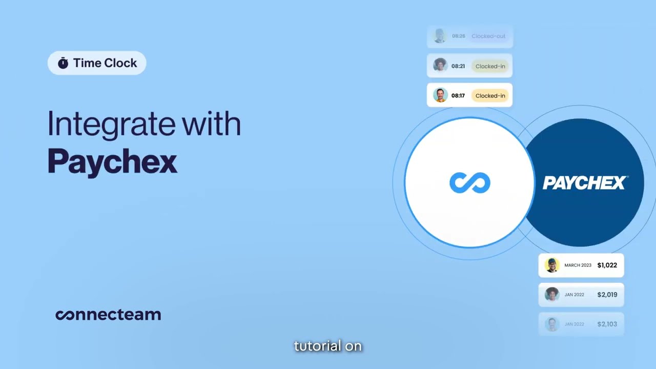 Connecteam | Time Clock | Paychex Flex Payroll Integration