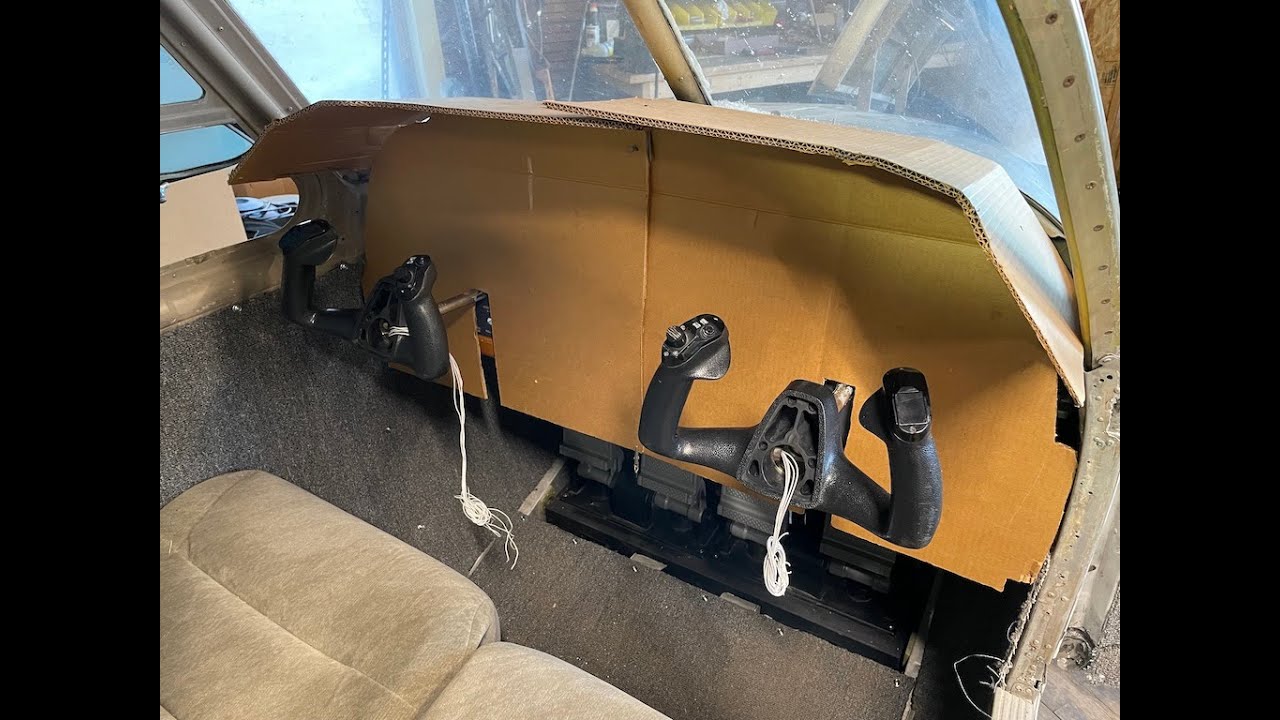 Instrument panel muck-up. Creating the template.