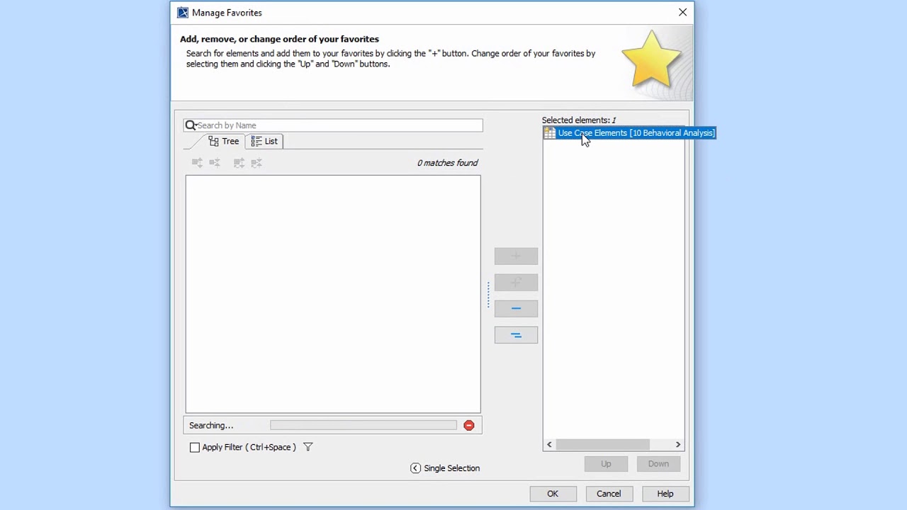 MagicDraw User Interface: Containment Tree