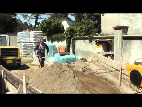 CONTINENTAL CargoCity 190 screeding Sand-Cement-Leca for Floor Foundatons