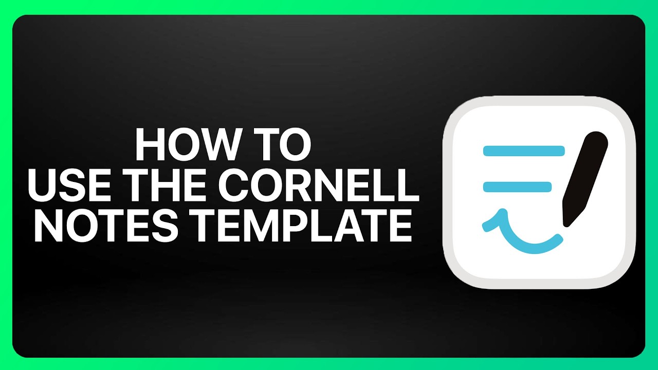 How To Use the Cornell Notes Template in Goodnotes! Tutorial