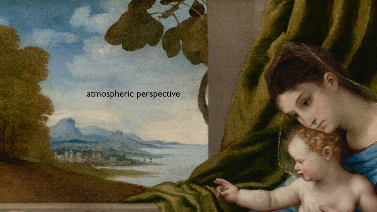 What is atmospheric perspective?