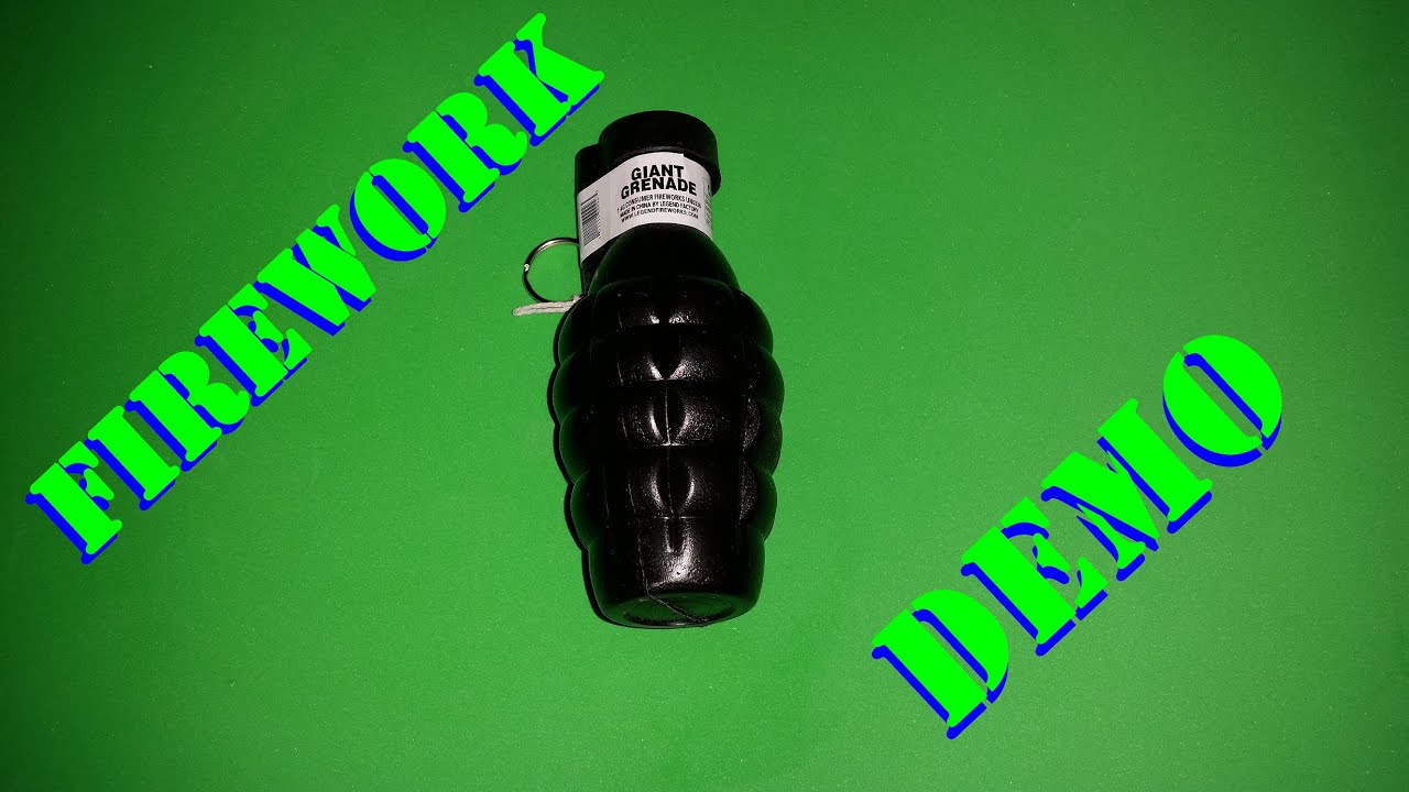 Smoke grenade - firework demo