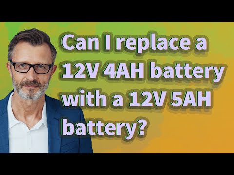 Can I replace a 12V 4Ah battery with a 12V 5Ah battery?