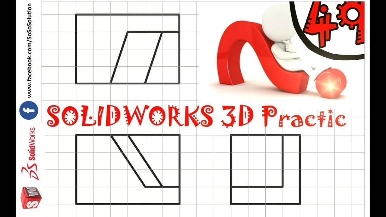 [Practice 49 ] SOLIDWORKS 3D basic for beginner