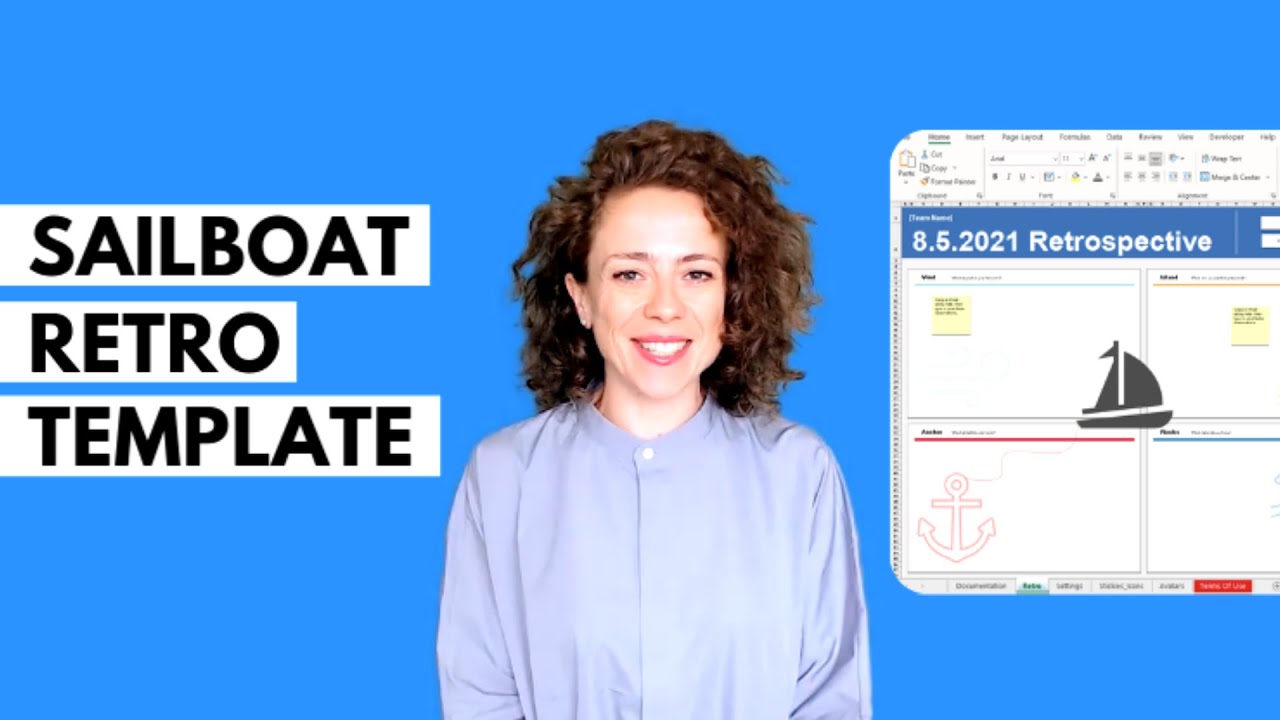 Excel Sailboat Retrospective Template
