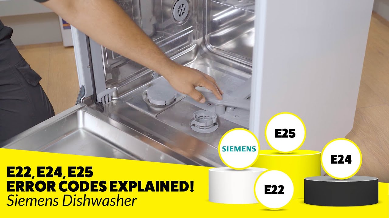 E22, E24, E25 Errors on a Siemens Dishwasher? EASY FIX!