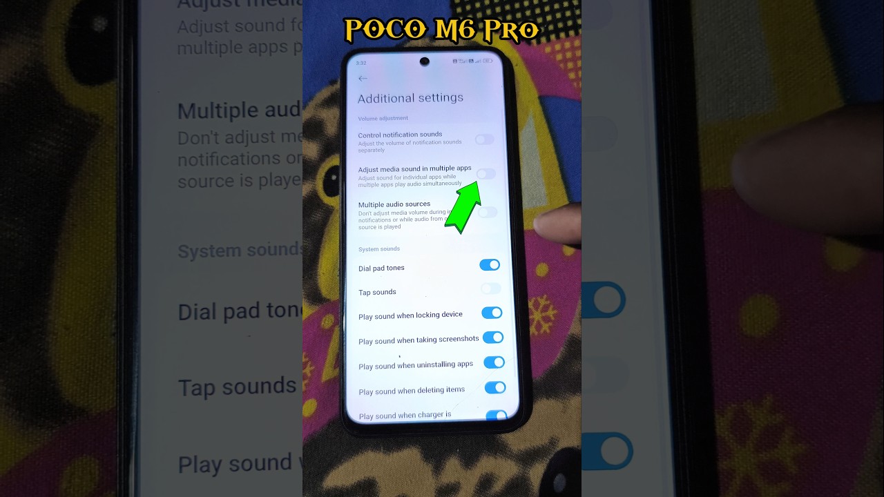 How To Adjust media sound in multiple apps Setting | POCO M6 Pro Adjust media sound in multiple apps