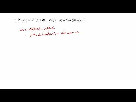 sin(A+B)+sin(A-B)=2sin(A)cos(B)