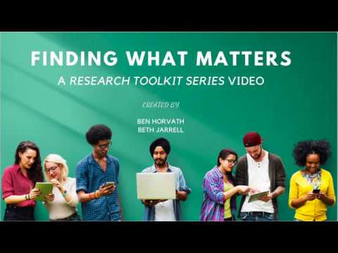 Finding What Matters: The CRAAP Test and Your Research Paper