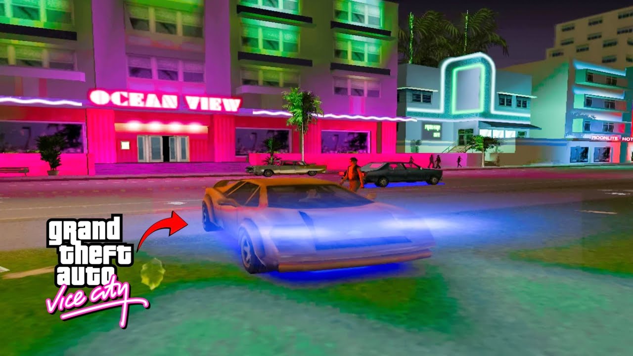 Neon Lights At Night 3 - GTA: Vice City