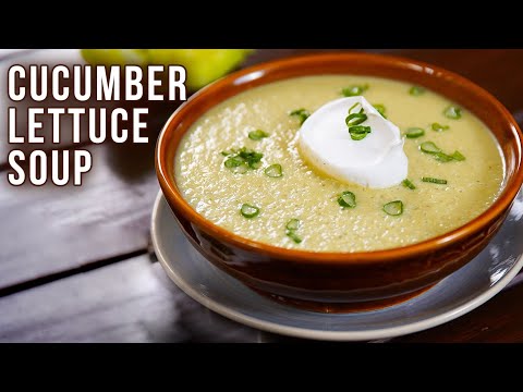 How to Make Cold Soup | Cucumber Lettuce Soup | Summer Chilled Soup Recipe | Varun