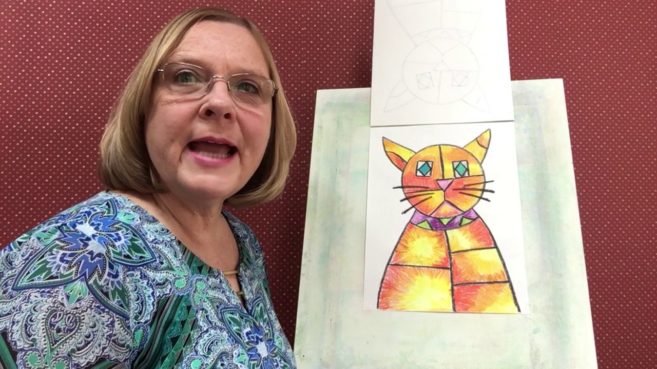 Picasso inspired Cubist Cat