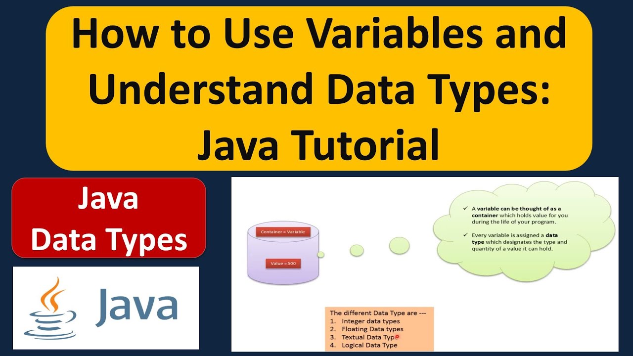 How to use variables in Java? | Java Data Types | Java Tutorial
