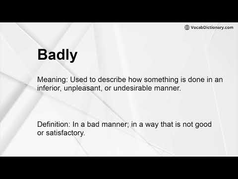 Badly Meaning