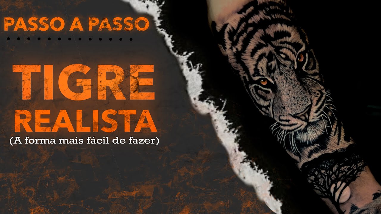 WORKSHOP - TIGRE REALISTA (Passo a passo completo com certificado)