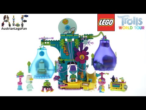 Lego Trolls World Tour 41255 Pop Village Celebration - Lego Speed Build Review