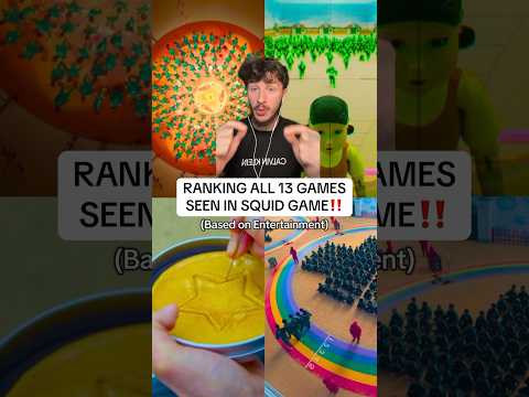 RANKING ALL 13 GAMES IN SQUID GAME!