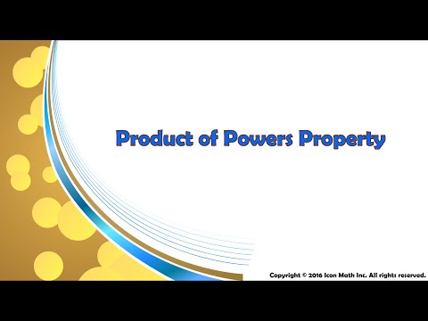 Product of Powers Property