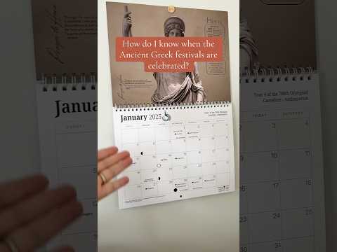 I use the 2025 calendar I co-created to track all of the ancient Greek festivals!#hellenism #deity