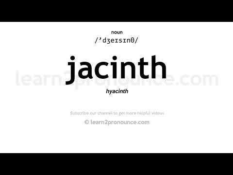 Pronunciation of Jacinth | Definition of Jacinth