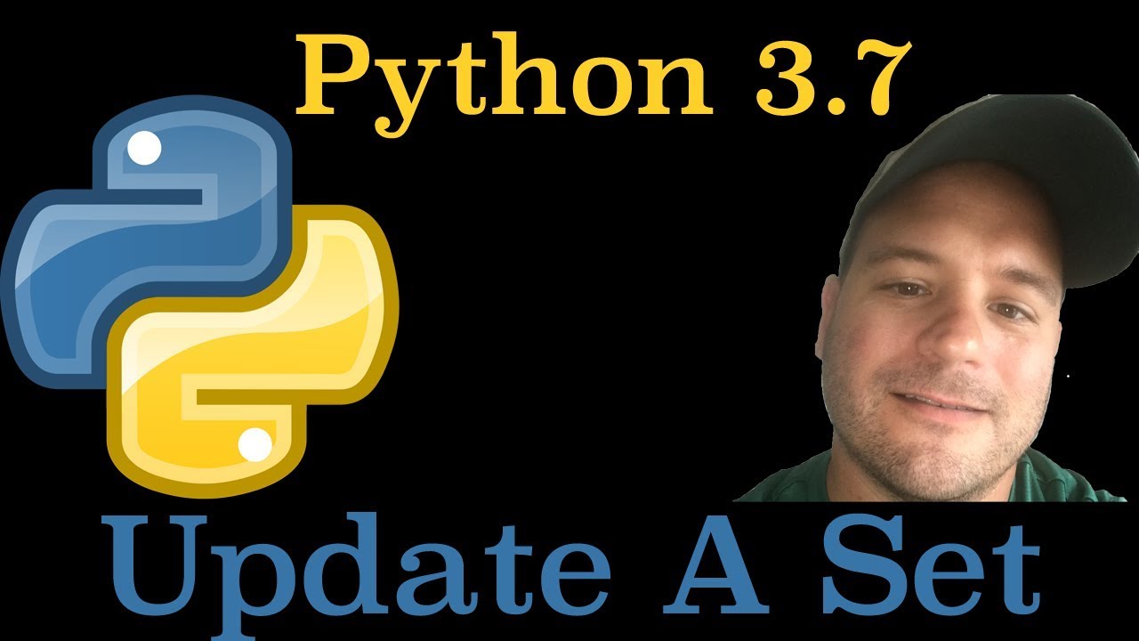 Python 3.7: How To Update A Set In Python
