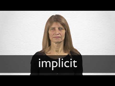 IMPLICIT definition and meaning | Collins English Dictionary