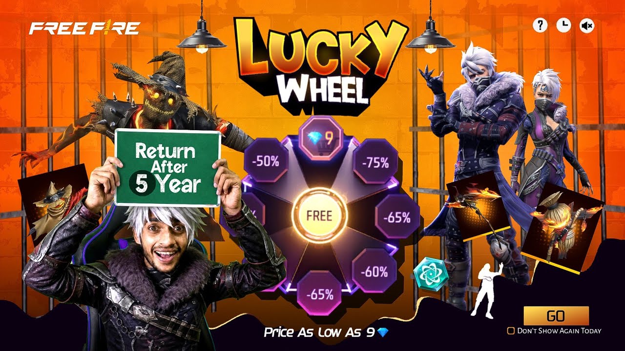 LUCKY WHEEL 100% ✅️ Free Fire Max