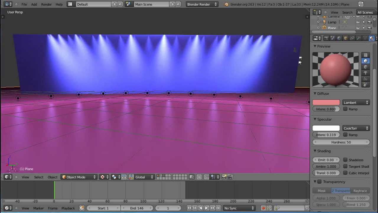 Blender 2.6 - Quick Tip Tutorial - Special Stage Lighting Effects