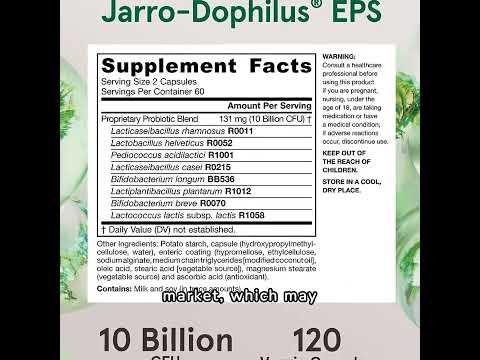 Product Review: Jarrow Formulas Jarro-Dophilus EPS Probiotics