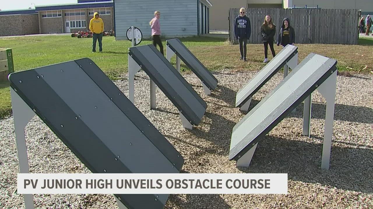 'Ninja-Warrior-Style' obstacle unveiled at Pleasant Valley school