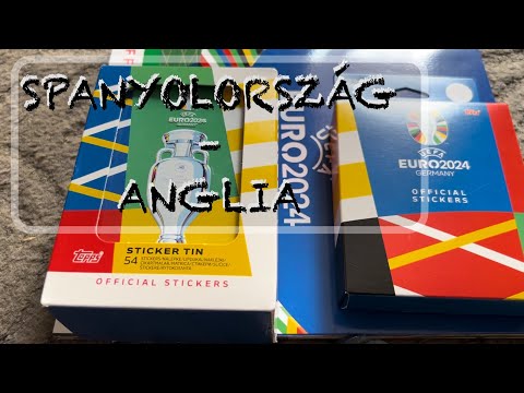 SPANYOL VAGY ANGOL? 🇪🇸–🏴| Topps Euro 2024 matricás GIGABONTÁS | Eb-döntő