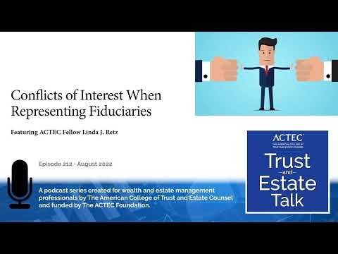 Conflicts of Interest When Representing Fiduciaries