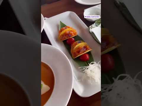 Discover Nobu restaurant in Santorini island on TheList app 📲🥢