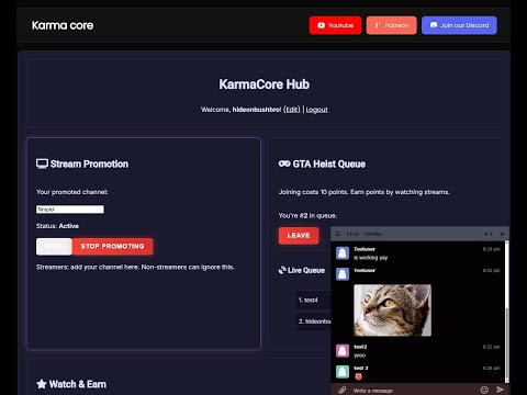 Live: modded heists are back website is offline for now type !join and gta username in the chat