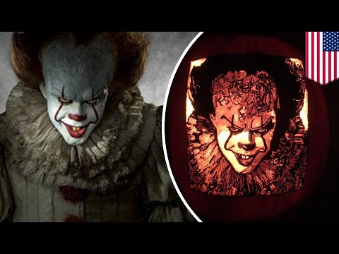 Pennywise Halloween art: It movie has taken pumpkin art to a new level this Halloween - TomoNews
