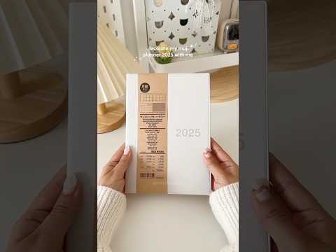 decorate my muji planner 2025 with me 🌿