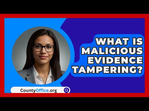 What Is Malicious Evidence Tampering? - CountyOffice.org